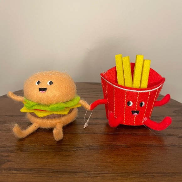 Toys | Target Sun Squad Summer 225 Cheeseburger Fries Felt Duo Couple ...